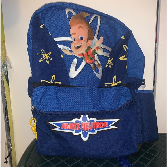 Nickelodeon | Accessories | Vintage 203 Jimmy Neutron Blue Backpack ...